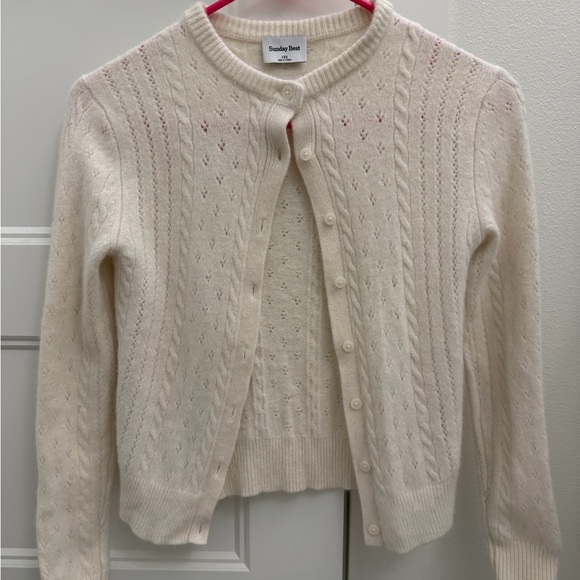 Sunday Best | Sweaters | Sunday Best Ivory Buttonup Cardigan Sweetspot ...